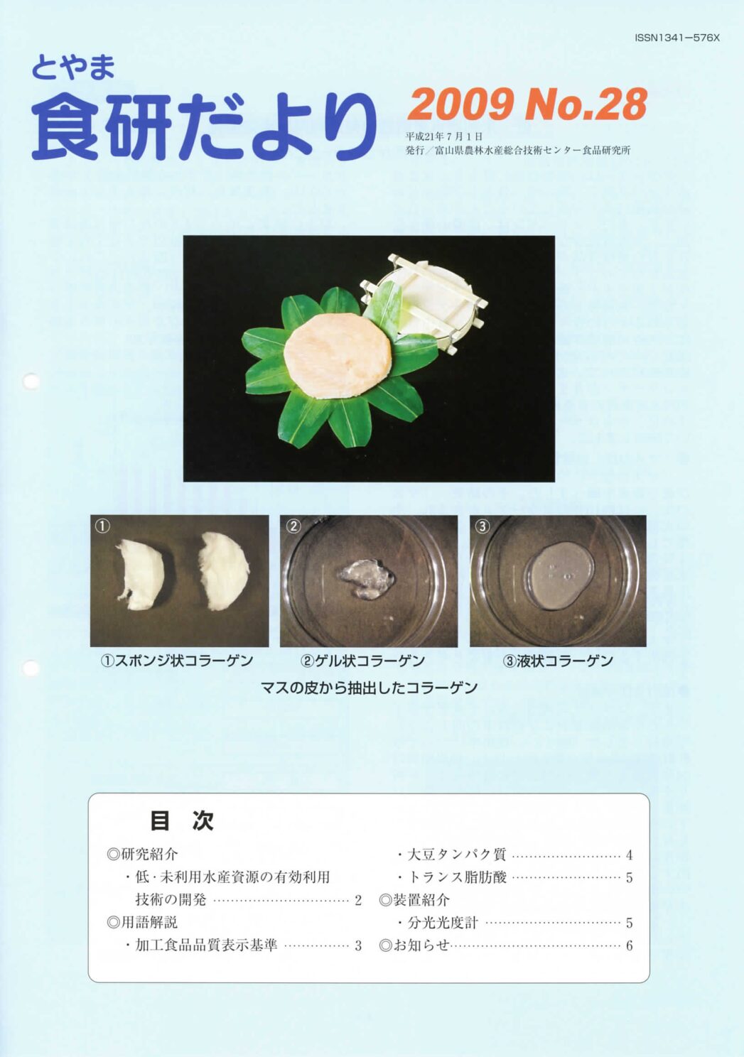 とやま食研だよりNo.28 | 食品研究所